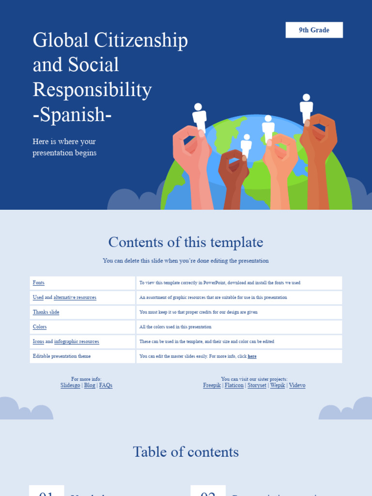 Global Citizenship and Social Responsibility - Spanish - 9th Grade by ...