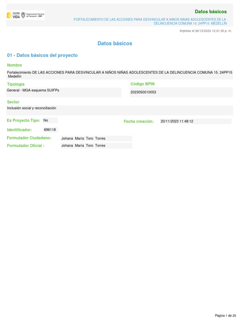 Mga Web - Bpin | PDF | Iniciativa empresarial | Adolescencia