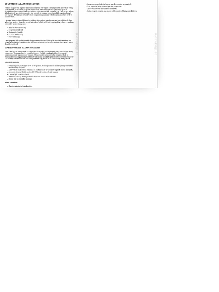 2001 Rio - Computer Relearn Procedures - PDF Download | PDF 2001 Rio - Computer Relearn Procedures - PDF Download | PDF