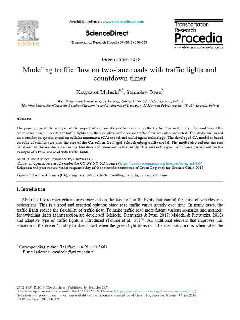 Combine PDF | PDF | Traffic | Simulation