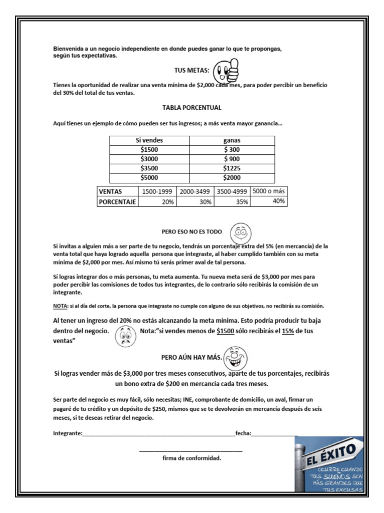 Hoja de Comisiones | PDF | Economias