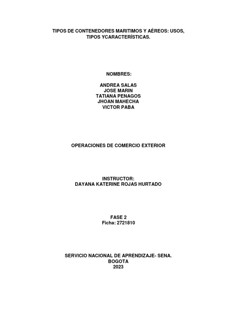 tipos de contenedores maritimos y aereos | PDF | Acero | Transporte