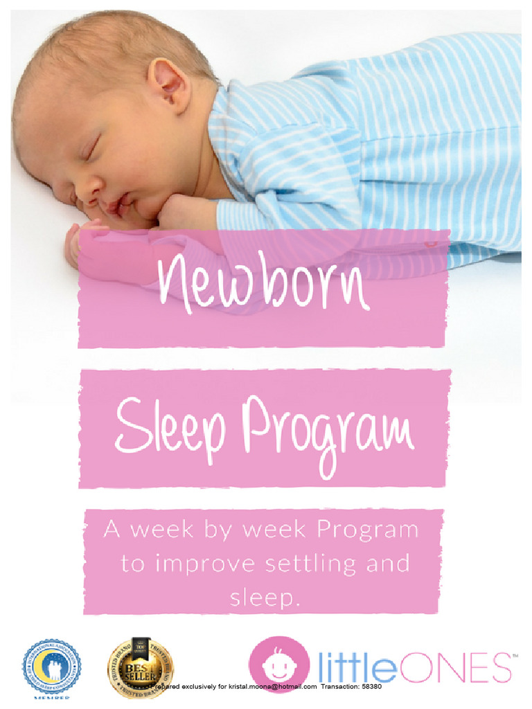 Newborn Sleep Program | PDF | Sleep | Infants