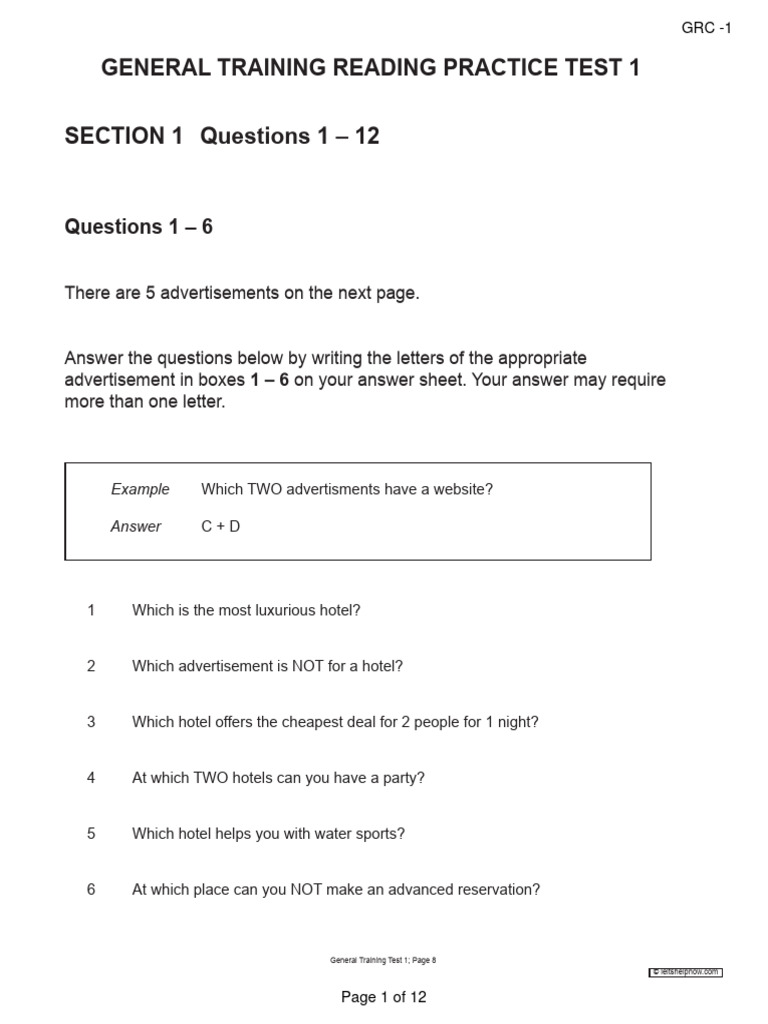Monday GRC-1 General Reading Test 1.... 6 | PDF | Snake | Squamata