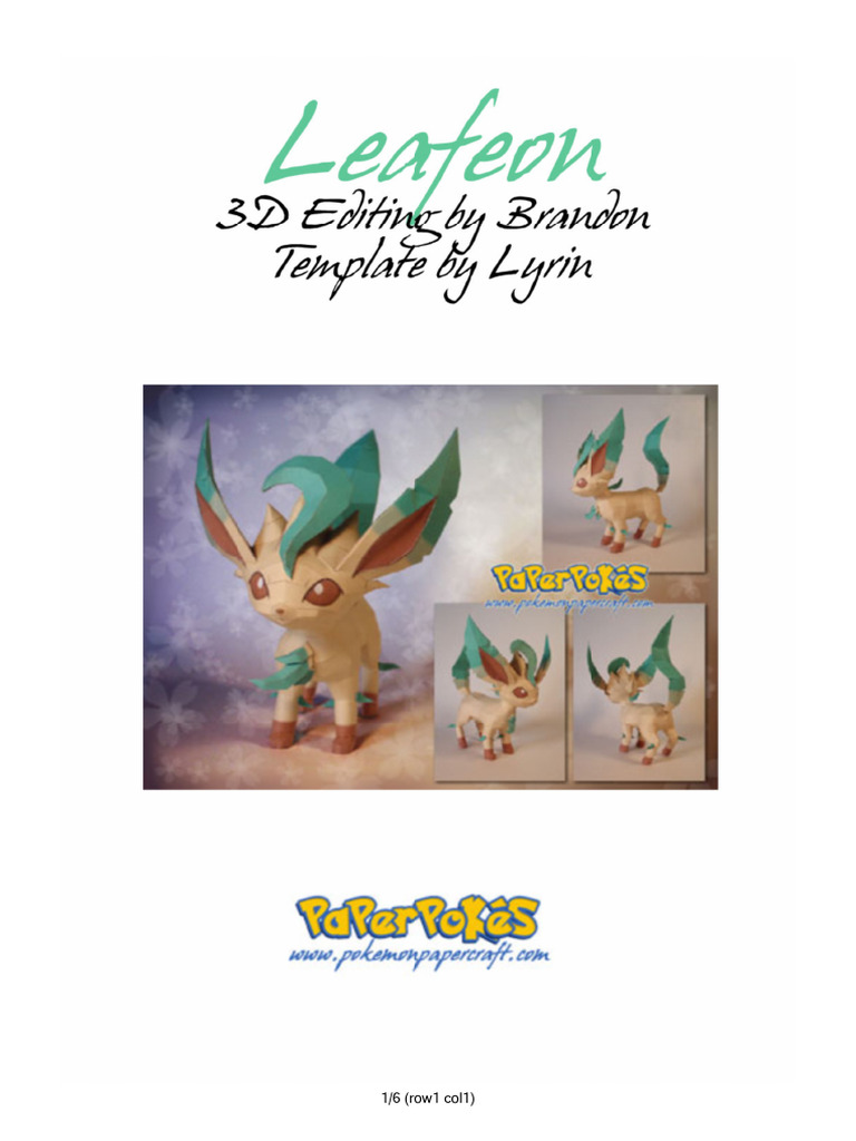 Leafeon A4 Lined Shiny | PDF
