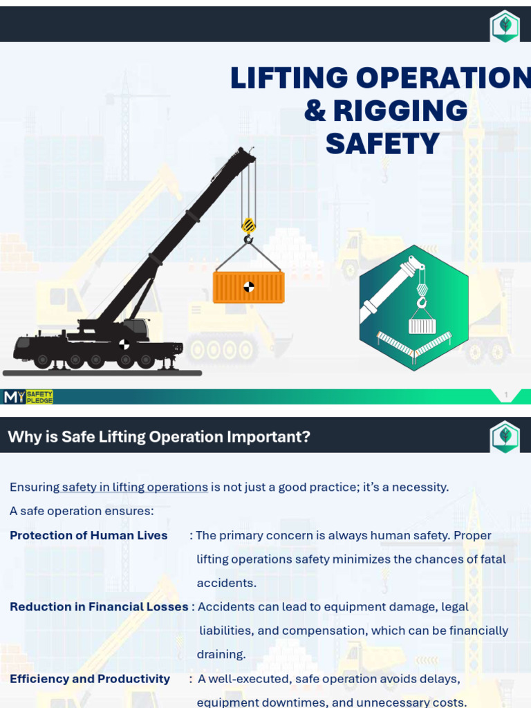 Lifting Operation & Rigginer | PDF | Crane (Machine) | Safety