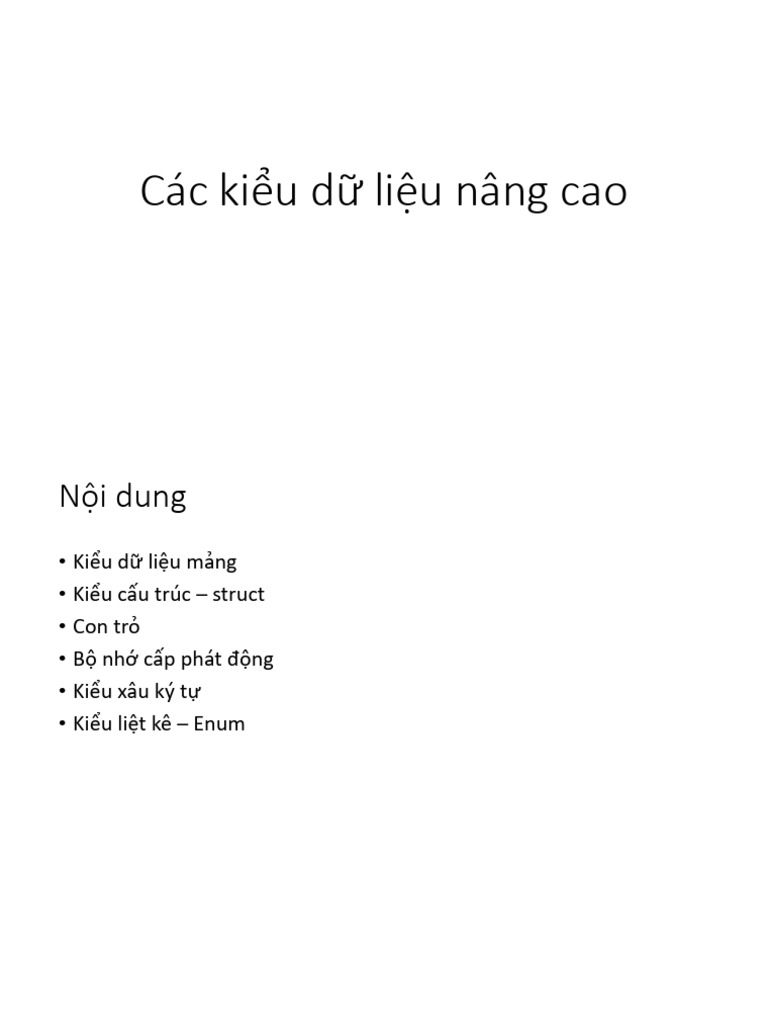 Chap08.Advanced Data Types | PDF Chap08.Advanced Data Types | PDF