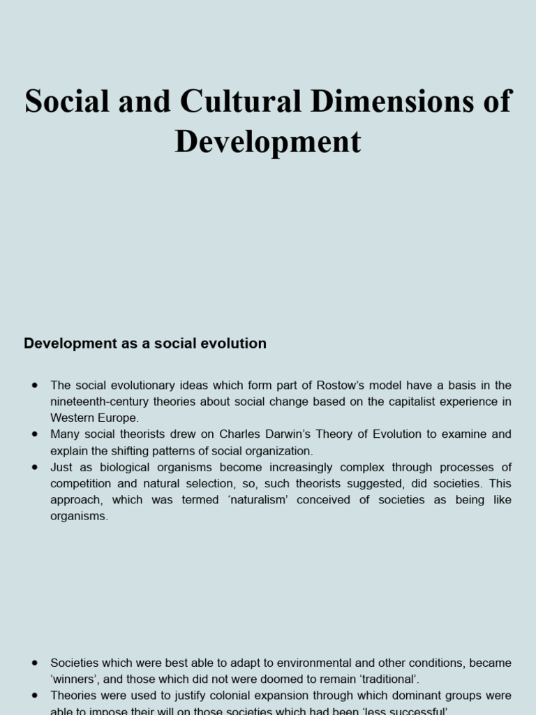 5.social and Cultural Dimensions of Development | PDF | Gender And ...