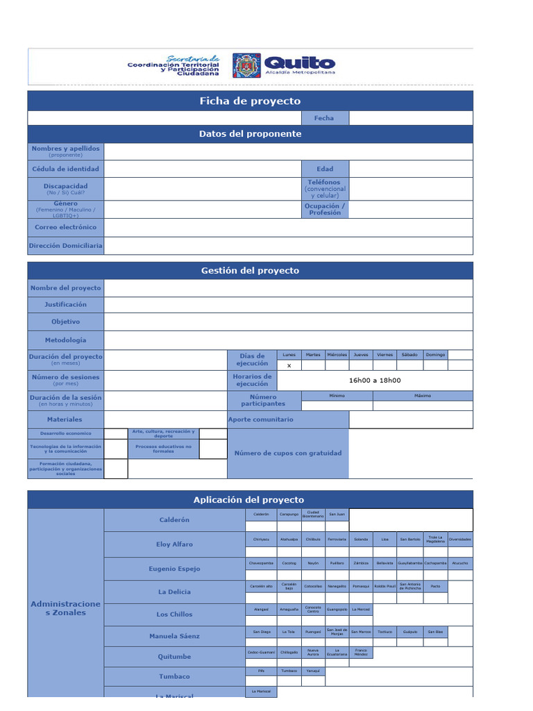 Ficha de Proyectos 2024 | PDF