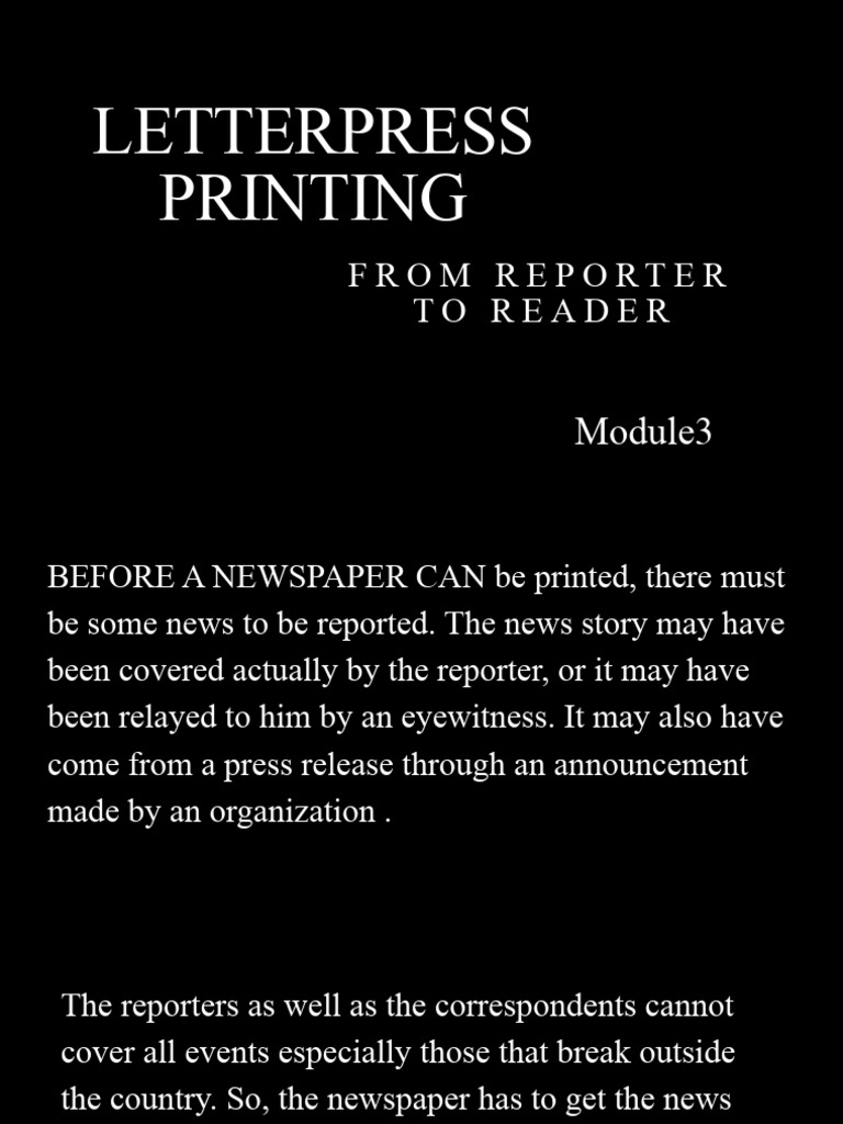 Letterpress Printing Process Overview | PDF | Printing | Industrial ...