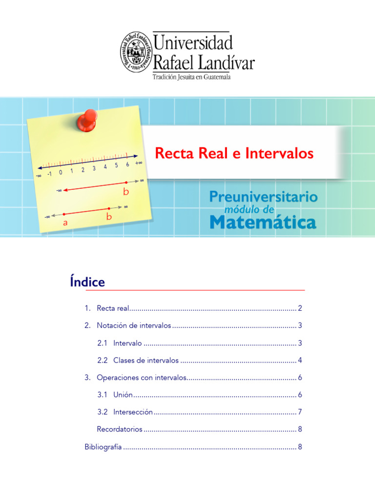 Recta Real | Descargar gratis PDF | Número Real | Intervalo (Matemáticas)