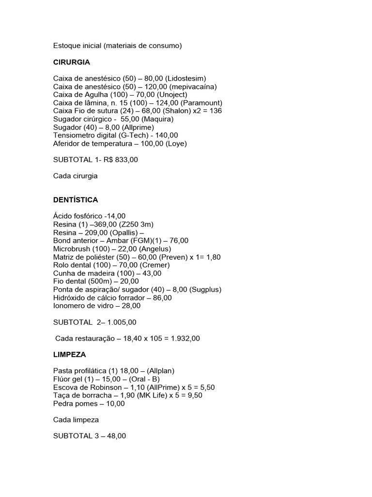 Materiais AVANTE 2021 | PDF | Materiais
