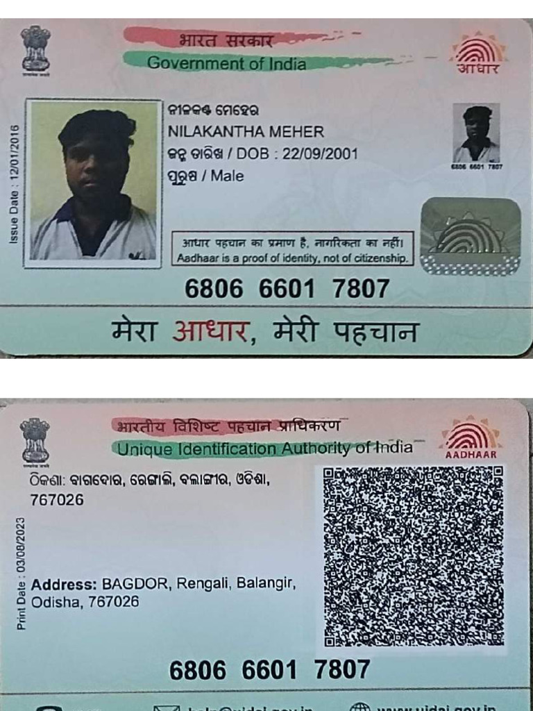 Aadhaar | PDF