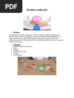 Informe_Experimento_Globo_Bicarbonato_Vinagre | PDF
