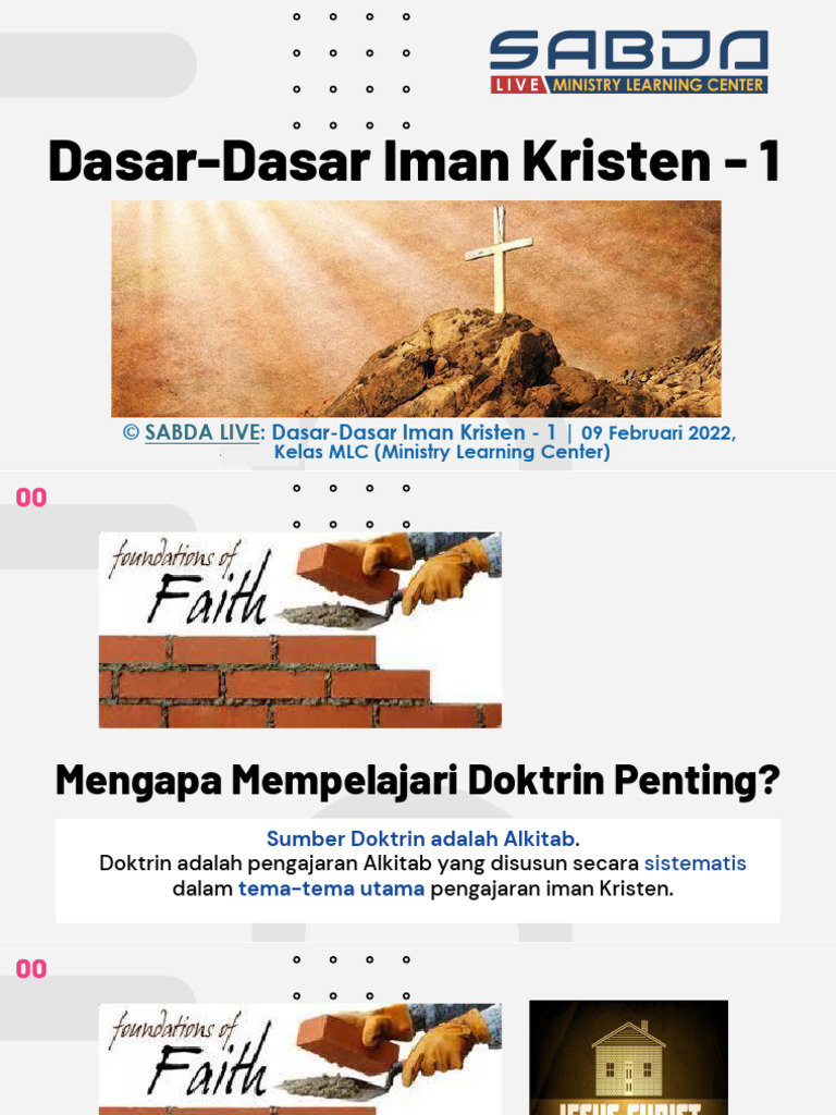 Dasar Dasar Iman Kristen | PDF