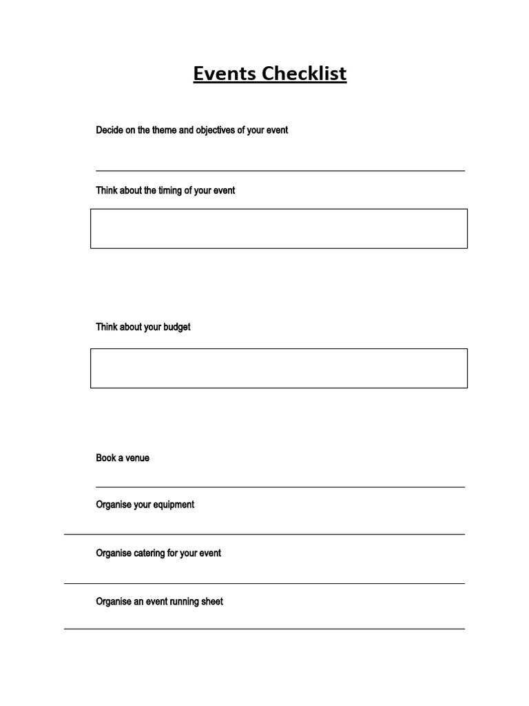 Event Planning Template 01 | PDF