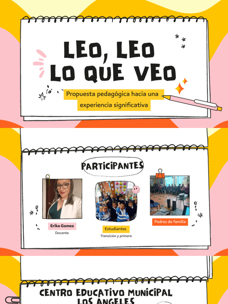Leo, Leo Lo Que Veo | PDF | Aprendizaje | Poesía