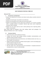 Action Research Proposal Template | PDF | Paragraph | Data Analysis