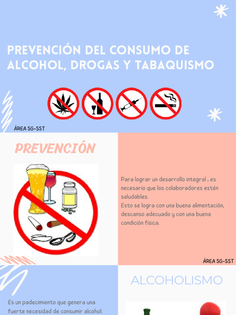 Prevención Del Consumo de Alcohol, Drogas y Tabaquismo | PDF | Drogas | Cáncer