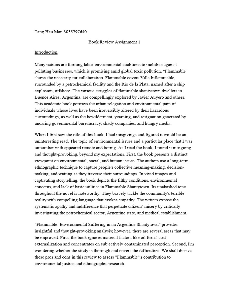 Flammable: Environmental Justice Review | PDF | Ethnography | Pollution