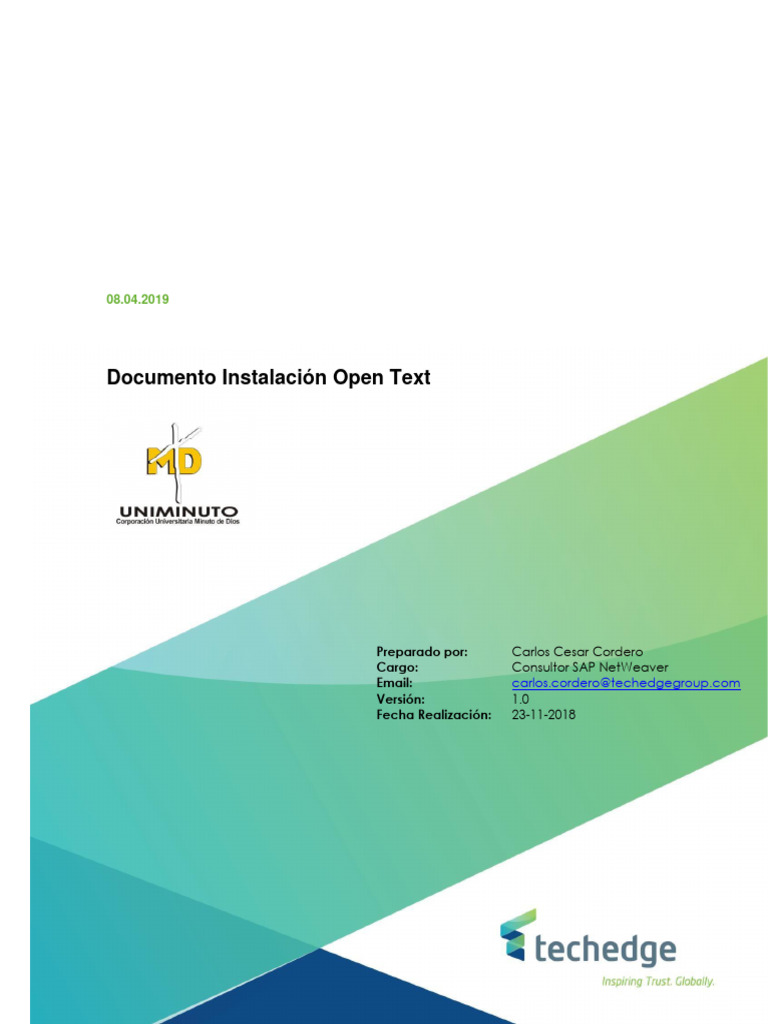 Instalación OpenText Prod | PDF | Microsoft Outlook | Microsoft