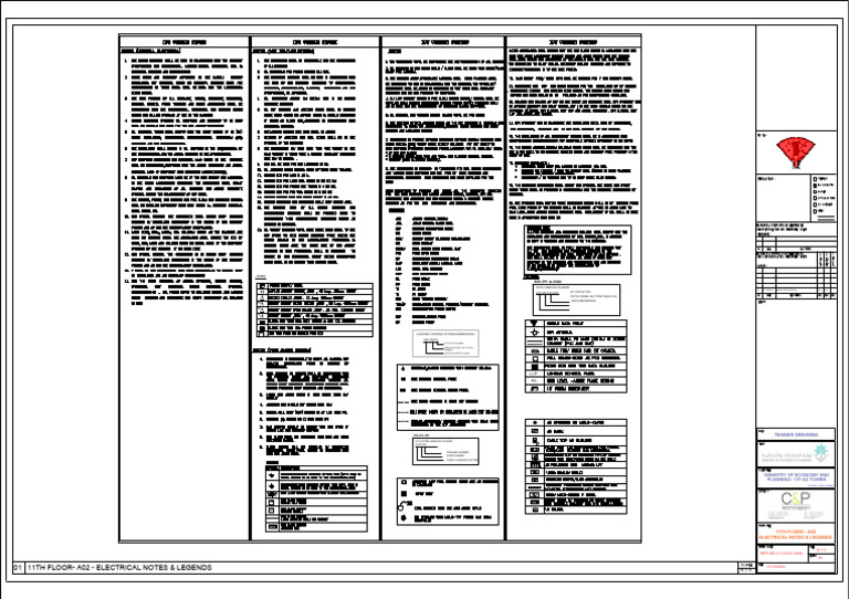 Mep Dd L11 A2 El 0002 A2 Mep A2 11th Floor Electrical Notes Legends