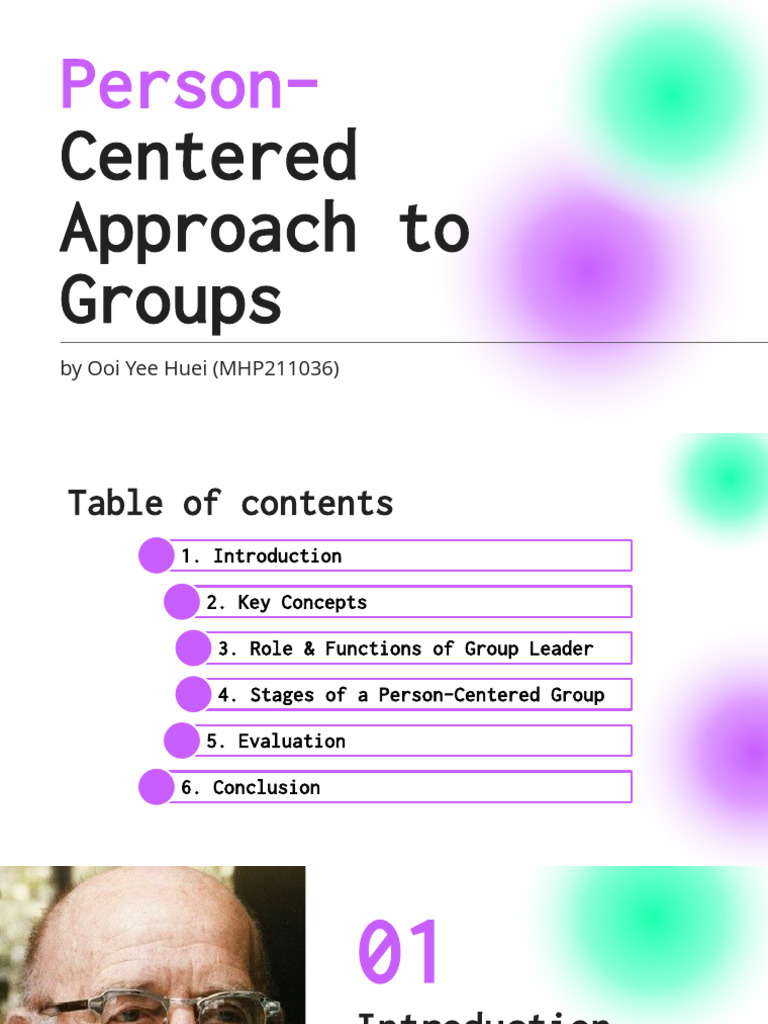 Person-Centered Group Therapy Insights | PDF | Psychotherapy | Empathy