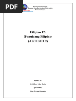 Format/Template Sa Pagsusuri NG Maikling Kuwento | PDF