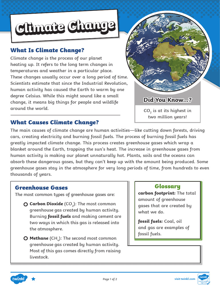 t2 e 5392 Uks2 Climate Change Differentiated Reading Comprehension ...