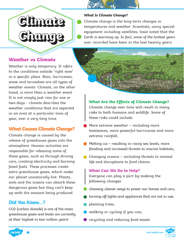 Understanding Climate Change Basics | PDF | Climate Change | Climate