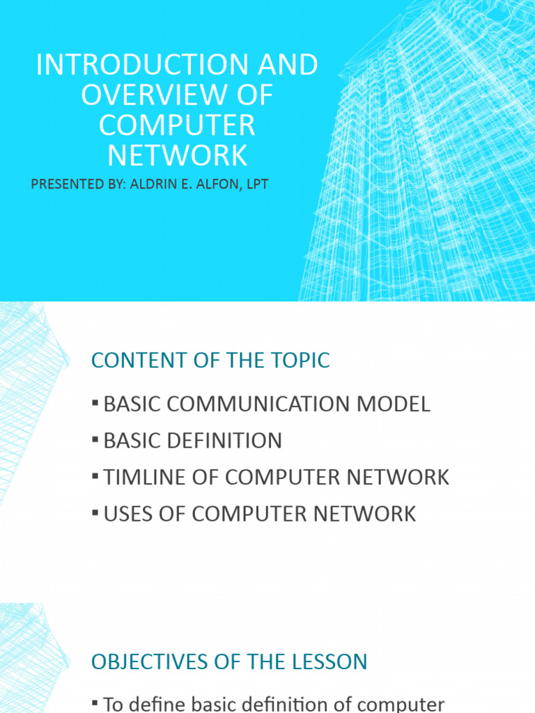 Introduction and Overview of Computer Network | PDF