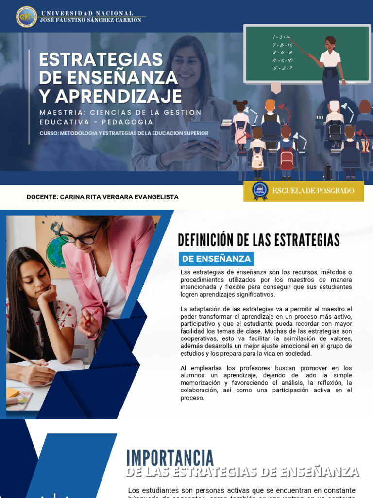 Estrategias de Enseñanza y Aprendizaje | PDF | Aprendizaje | Enseñando