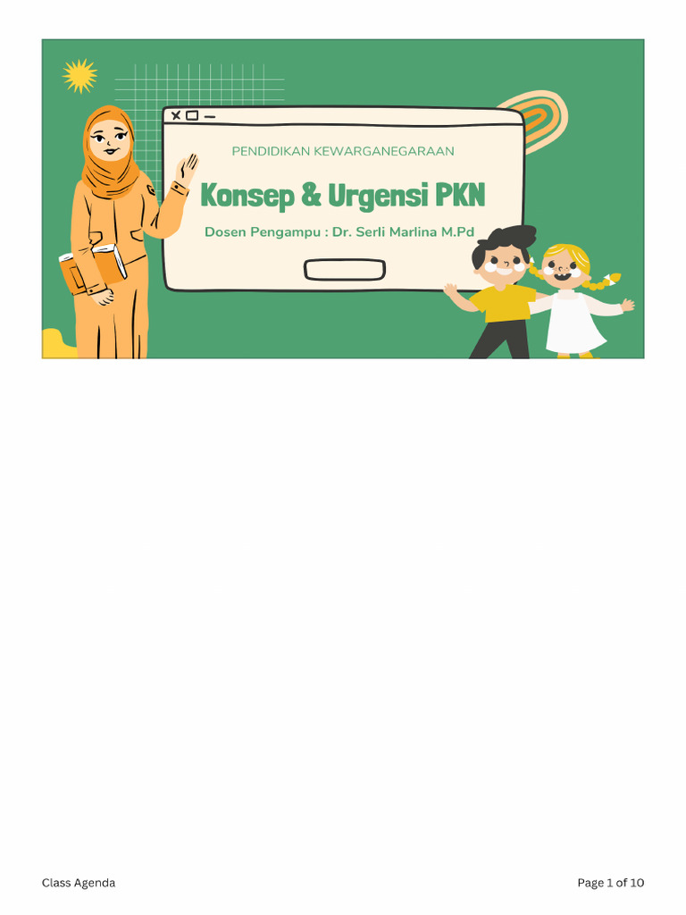 Konsep & Urgensi PKN | PDF