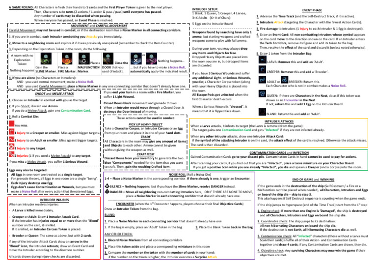 Nemesis Reference Sheet | PDF