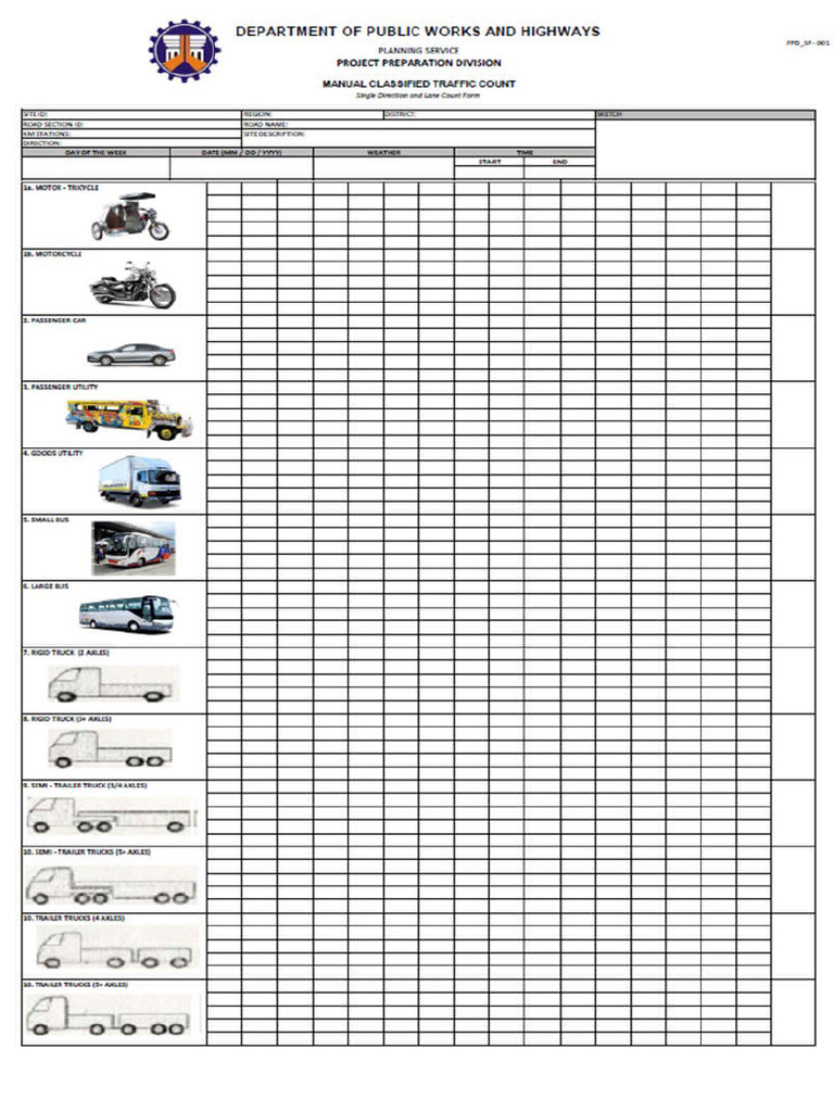 Traffic Count Docs Pdf