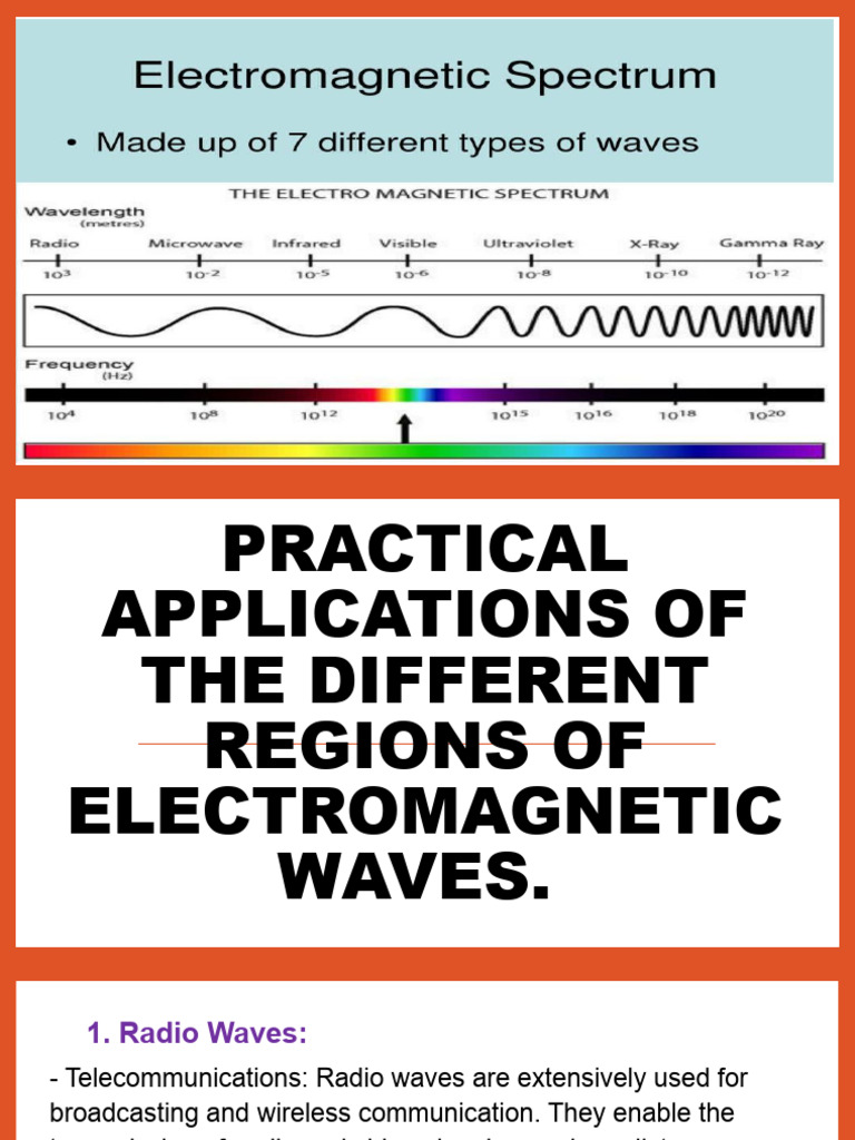 Practical Applications of The Different Regions of Electromagnetic ...
