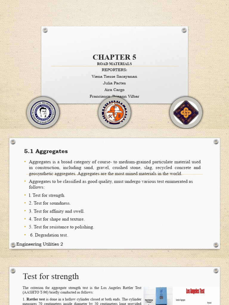Chapter 5 - Road Materials | PDF | Road Surface | Concrete