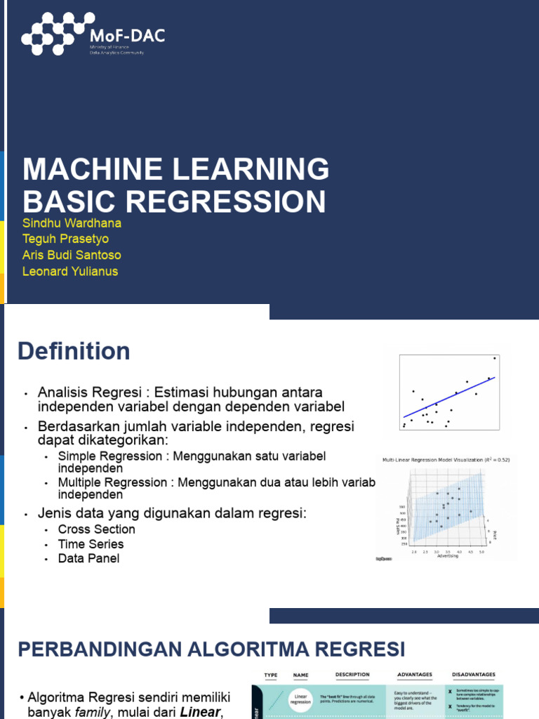 Supervised Learning - Basic Regression | PDF