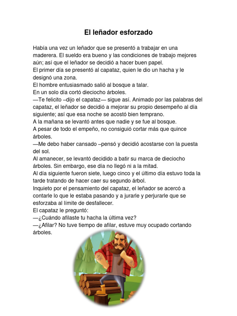 El Leñador Esforzado | PDF
