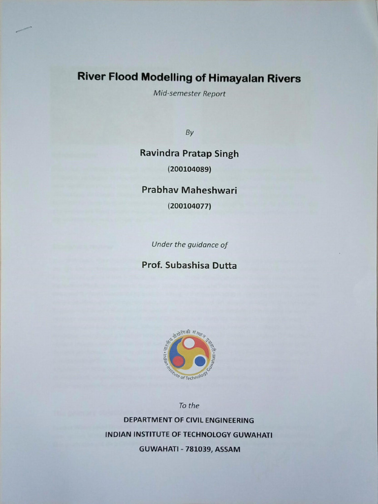 BTP Report | PDF | Flood | River
