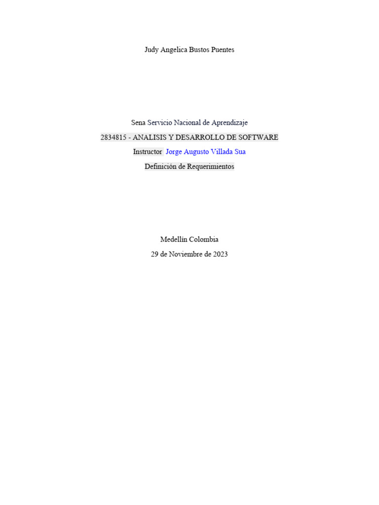 Definicion de Requerimientos | Descargar gratis PDF | Software | Business