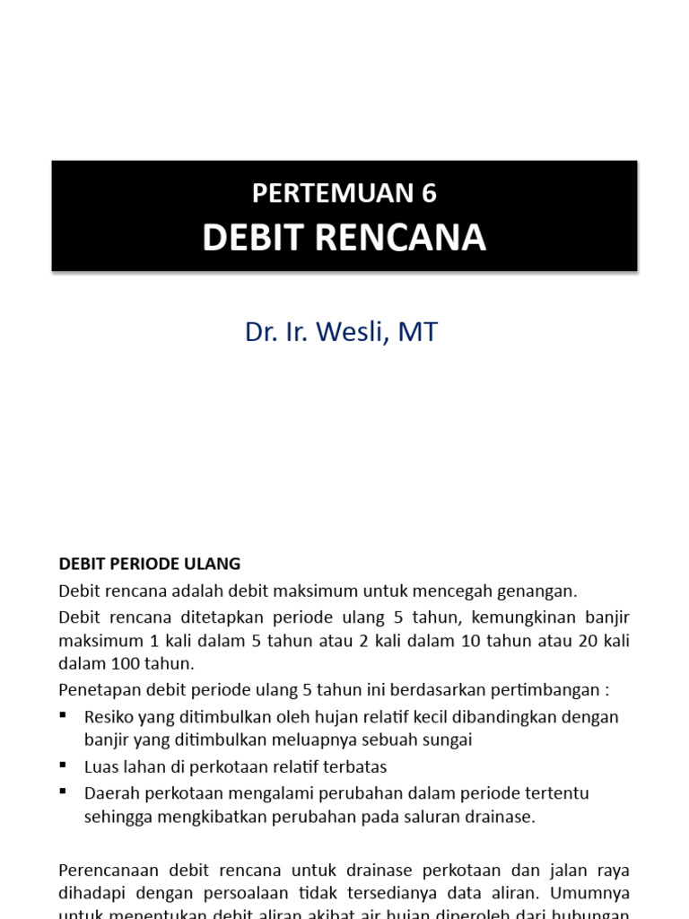 Debit Rencana | PDF