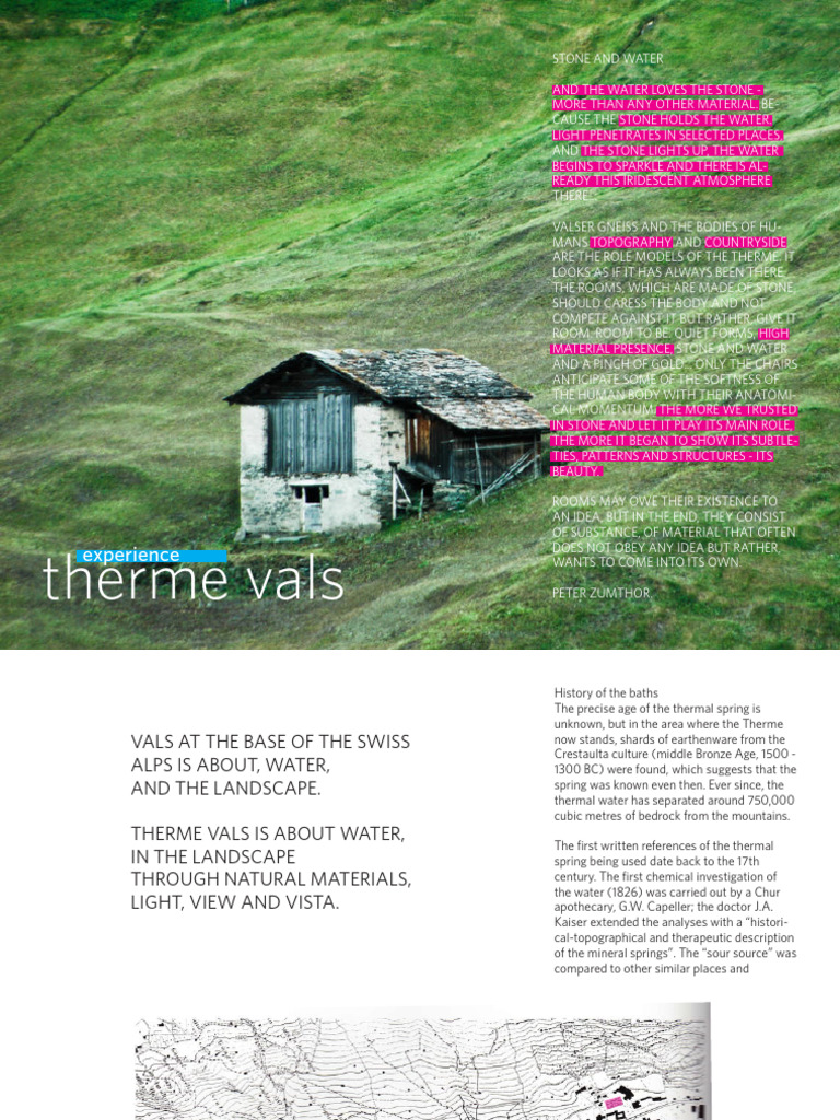 Peter Zumthor Therme Vals 3 PDF Free | PDF | Spa | Roof