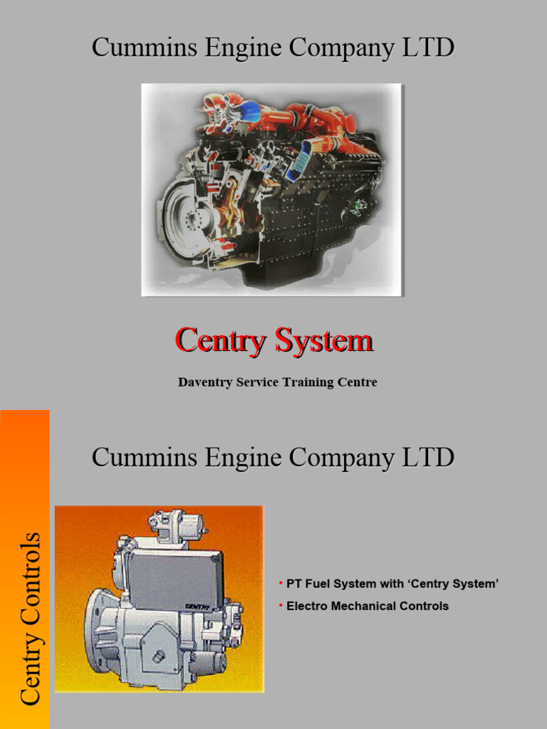 Cummins Centry System Overview and Controls | PDF | Throttle | Fuel ...