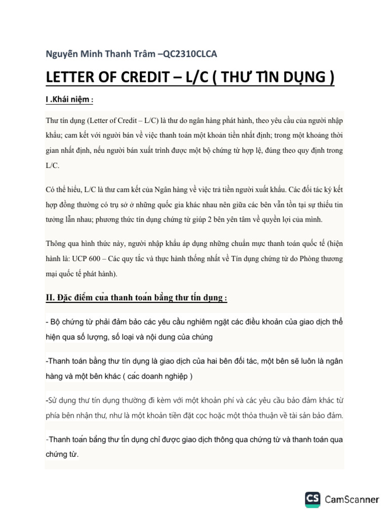 Leeter of Credit | PDF