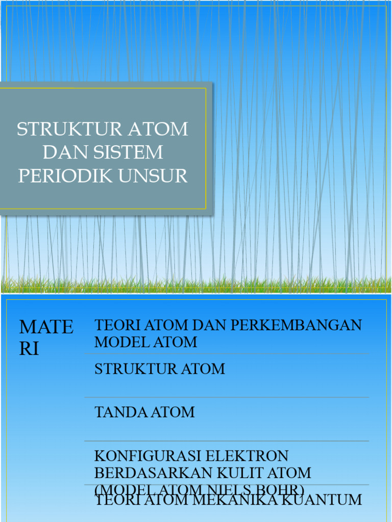 Power Point Bab 2 Struktur Atom Dan Sist | PDF | Teknologi & Rekayasa