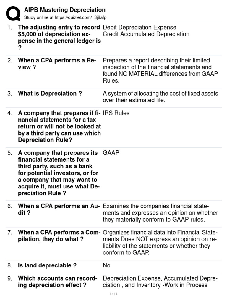 Mastering of Depreciation | PDF | Depreciation | Book Value