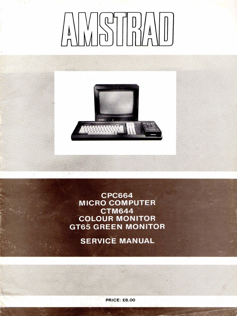 Amstrad cpc664 Service Manual | PDF