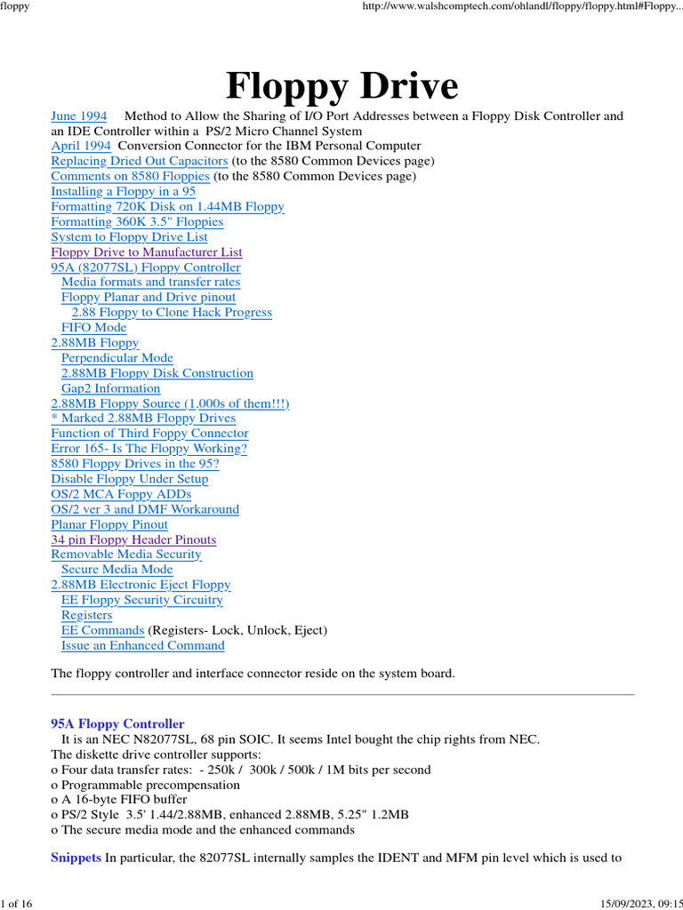 Floppy Drive | PDF | Floppy Disk | Office Equipment