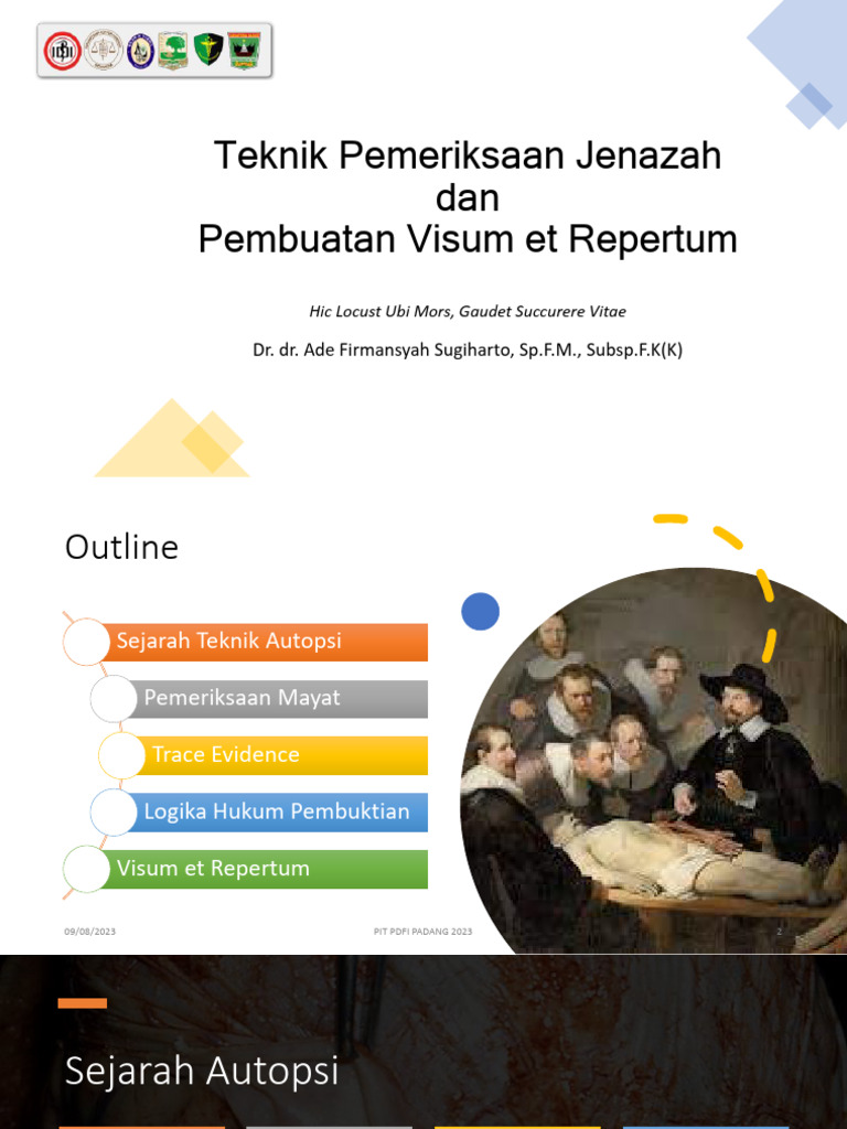 3 - Teknik Pemeriksaan Jenazah Dan Pembuatan Visum Et Repertum | PDF